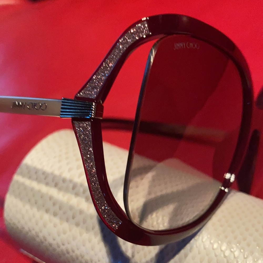 Jimmy Choo Stunning Sparkling Frames Sunglasses - Gem